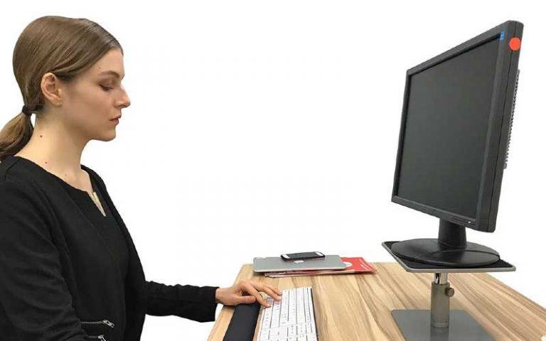 Height Adjustable Monitor - Essential for a Healthy Destop setup